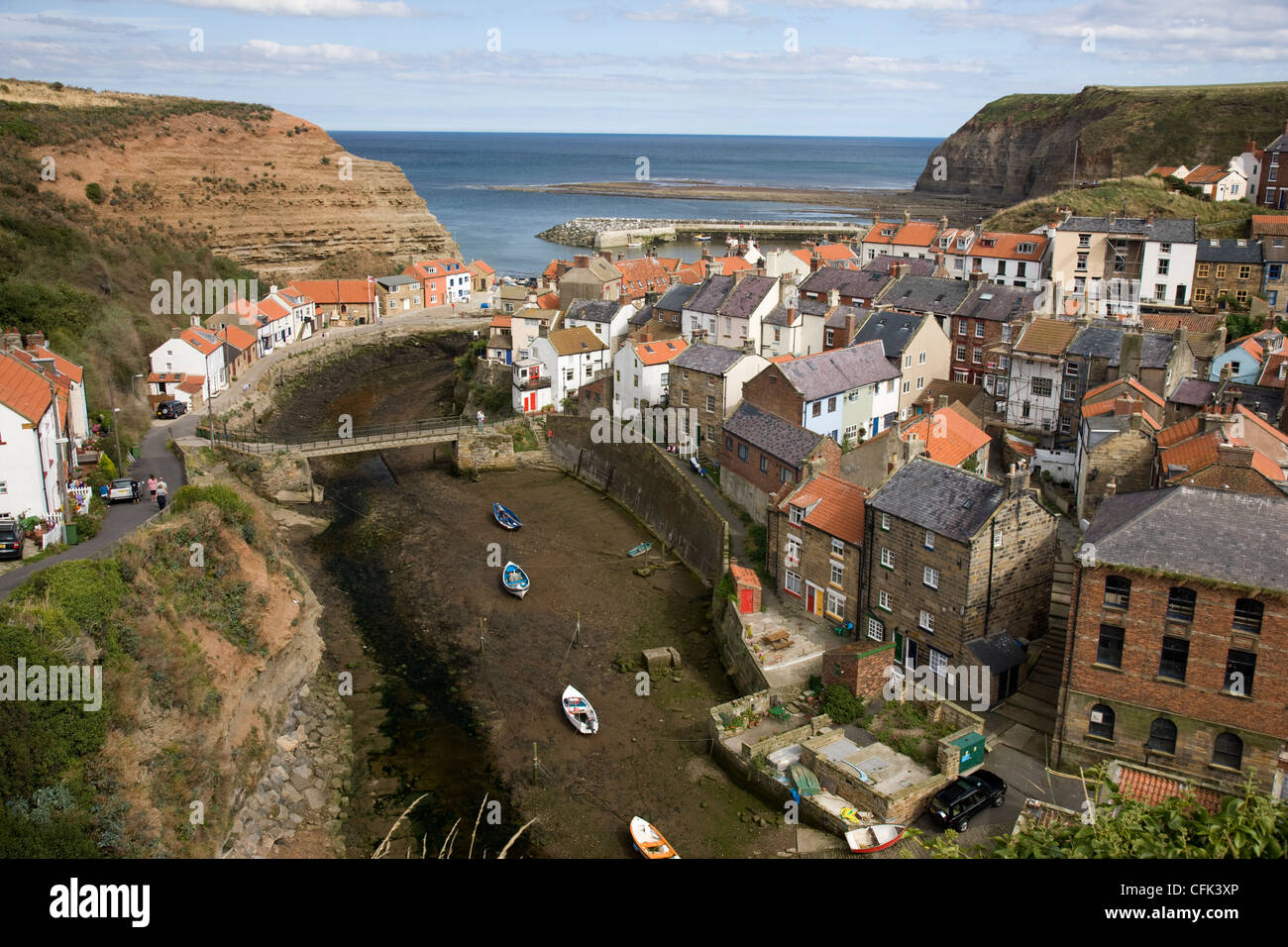 The coastal village of Staithes in North Yorkshire Stock Photo - Alamy