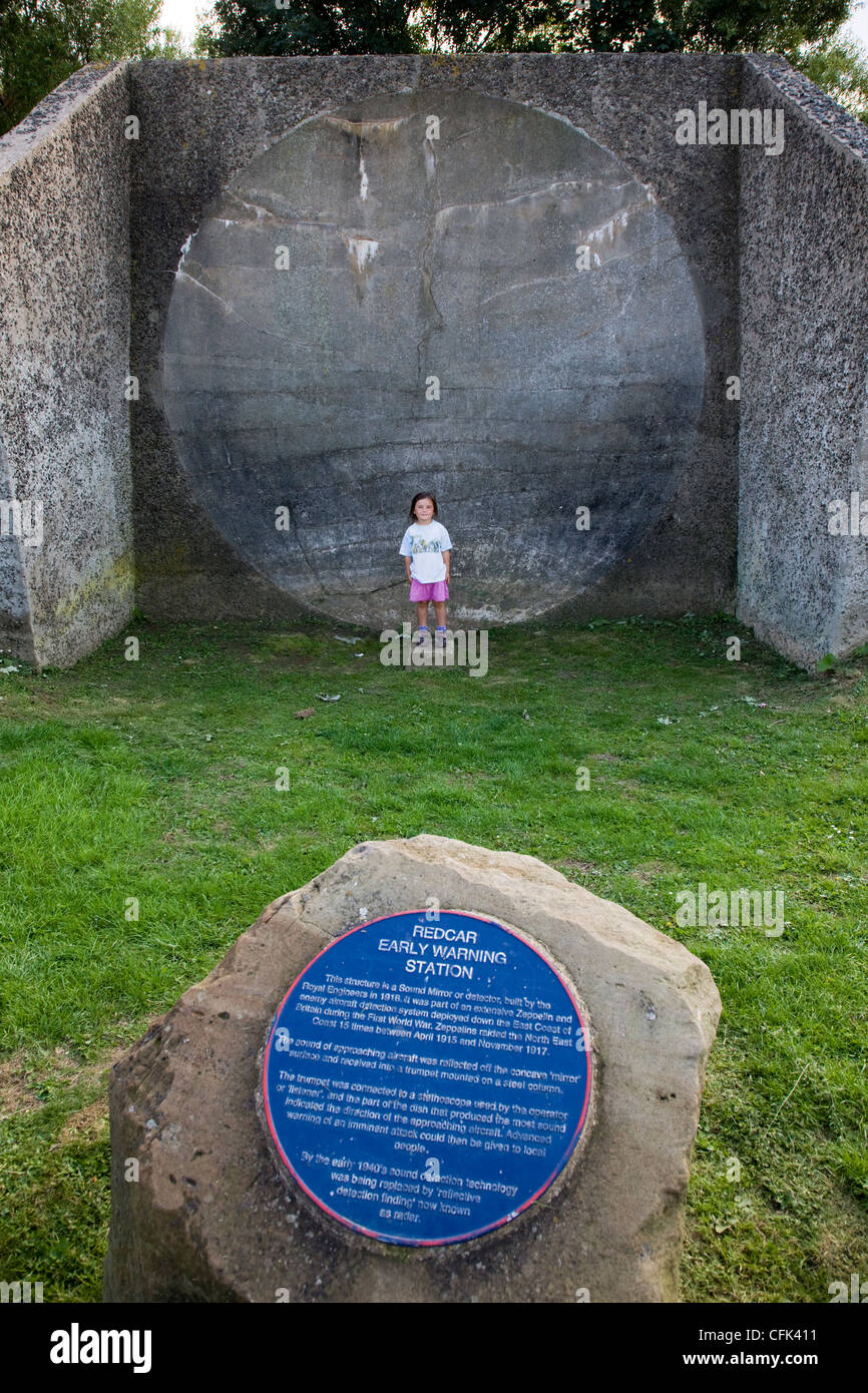 Redcar early warning station, a concrete parabolic listening mirror in ...
