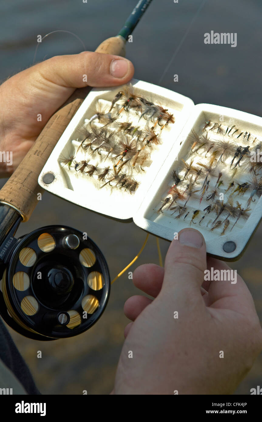Fly Box, Fly Fishing Stock Photo - Alamy