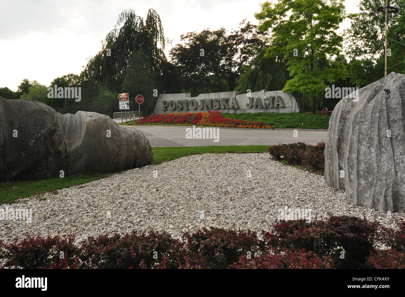 Entrance of Postojna cave Stock Photo - Alamy