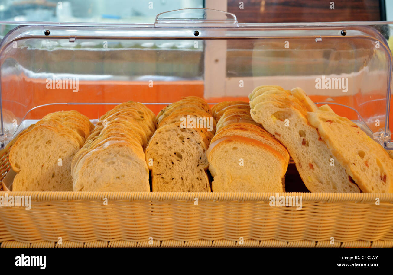 Arrangement of bread and bakery products Stock Photo - Alamy