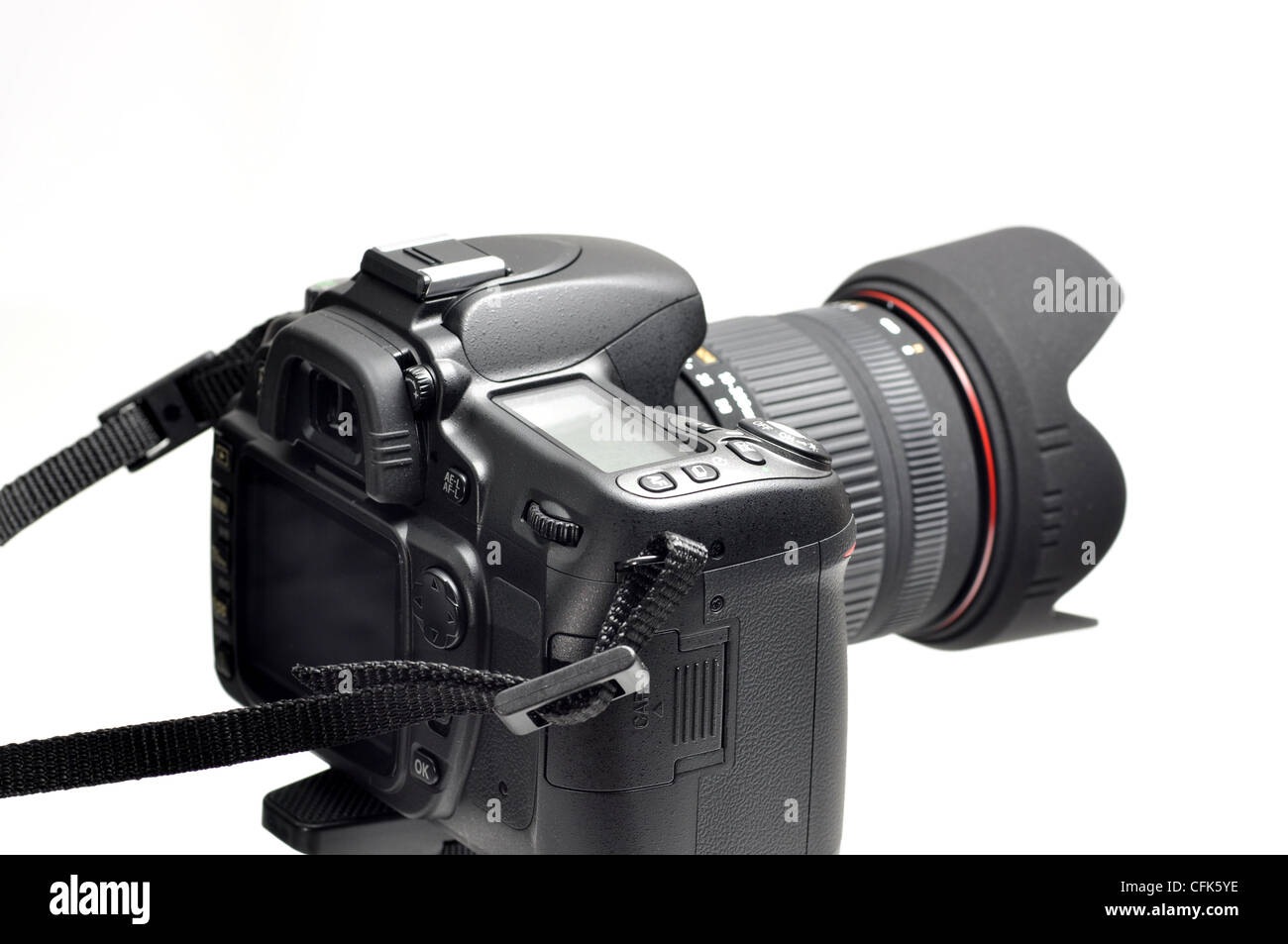 Professional digital camera isolated on white Stock Photo - Alamy