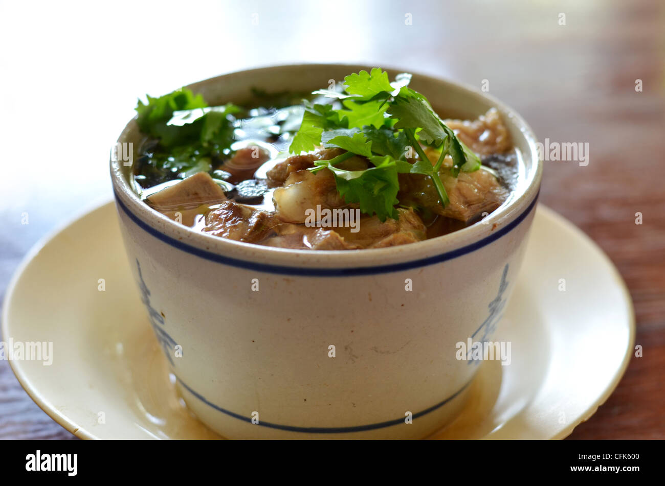 Chinese style soup , Pork spare rib soup Stock Photo - Alamy