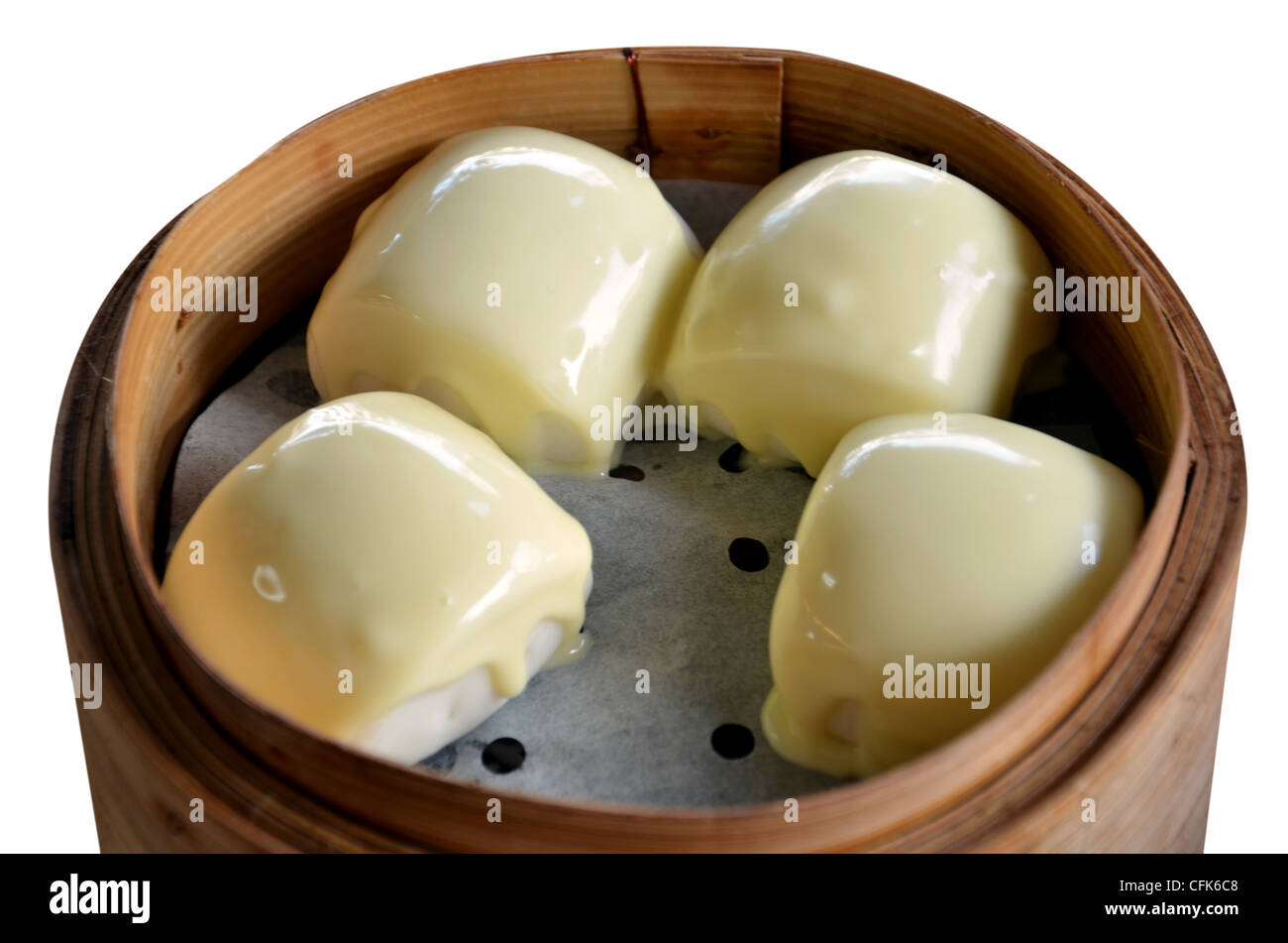 Chinese steamed cheese on mini buns , dim sum Stock Photo - Alamy