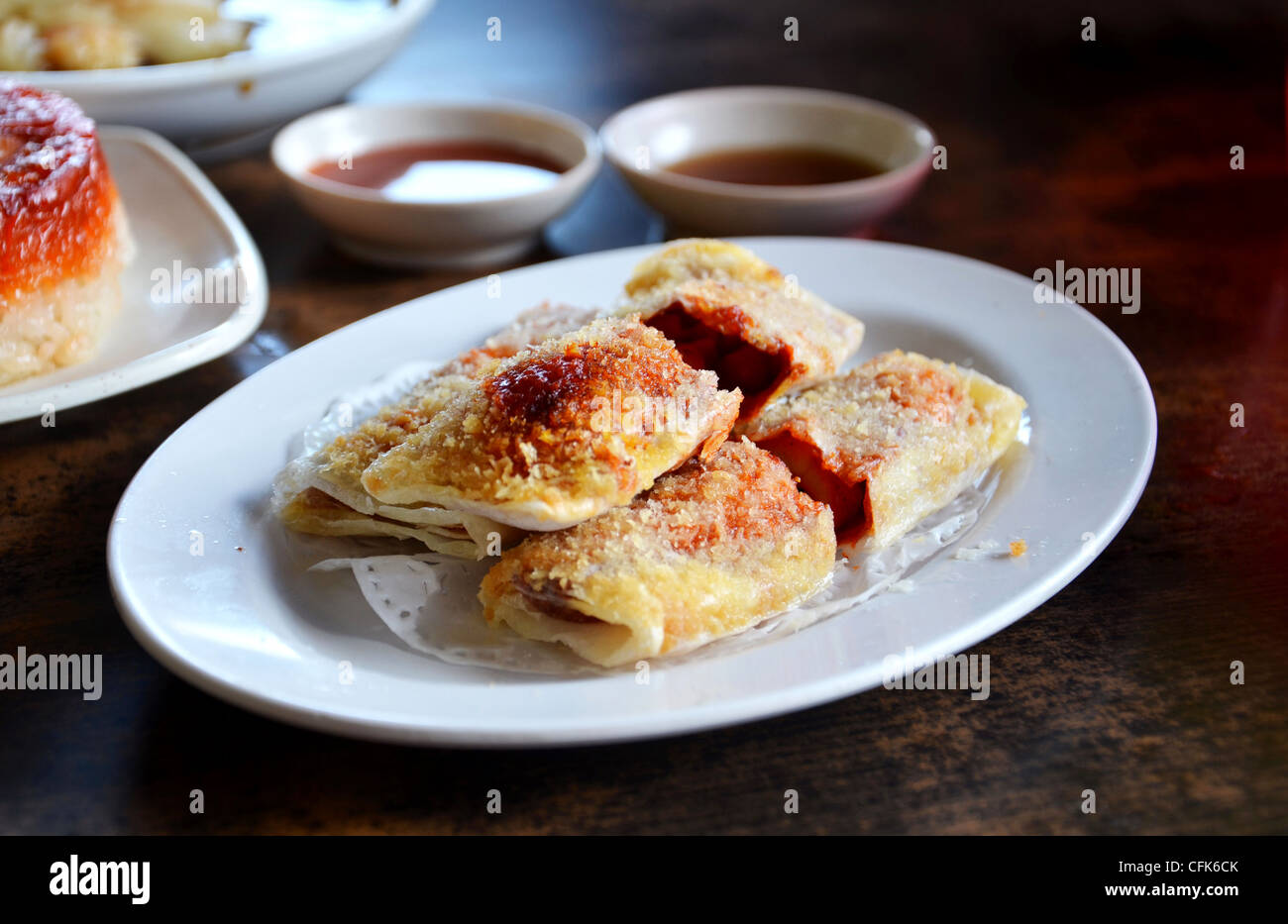 paper wrapped curry chicken : Chinese food Stock Photo - Alamy