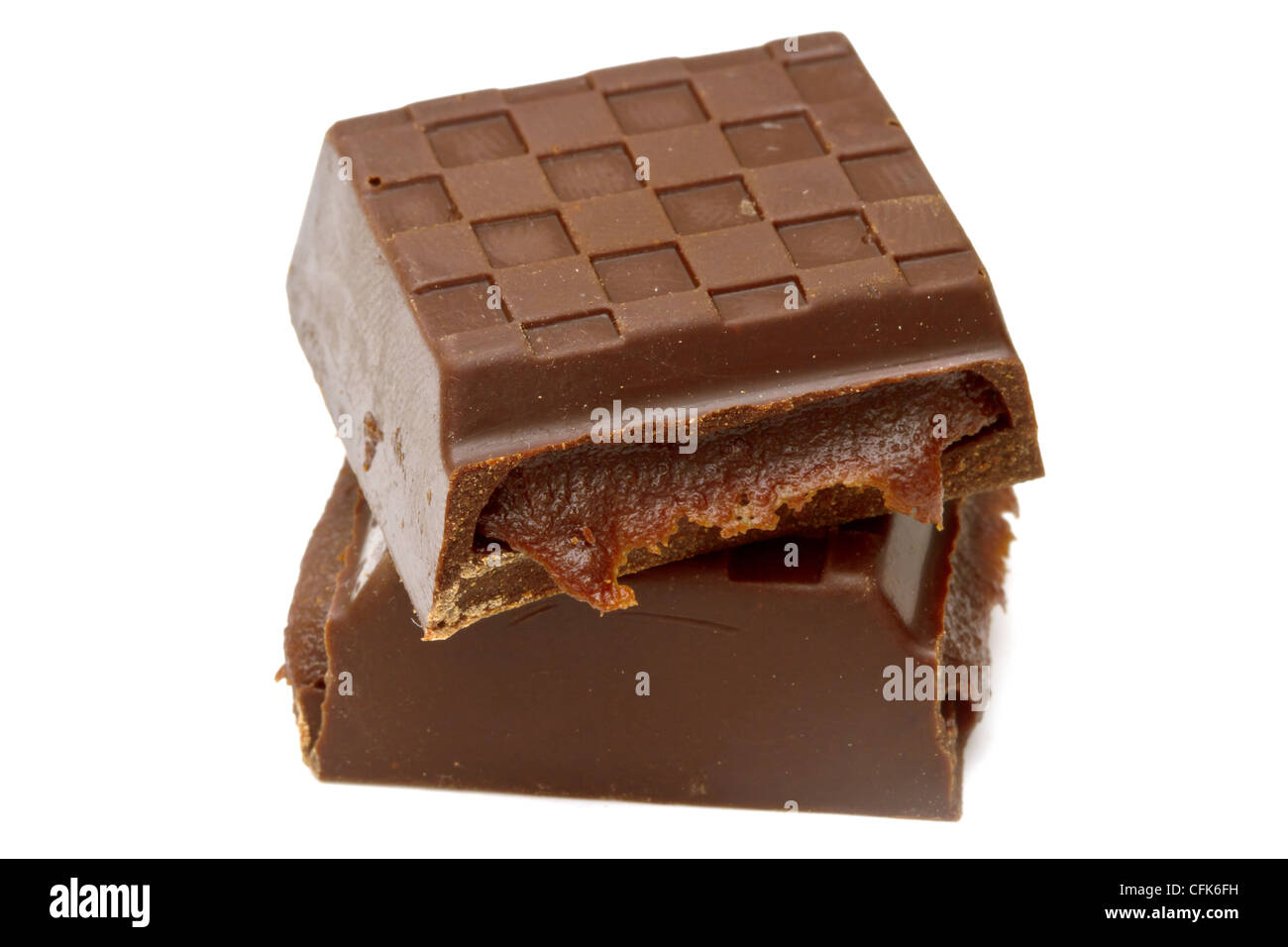 Dark chocolate isolated on white background Stock Photo - Alamy