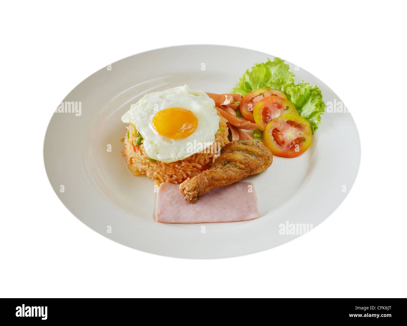 Restaurant style fried rice Cut Out Stock Images & Pictures - Alamy