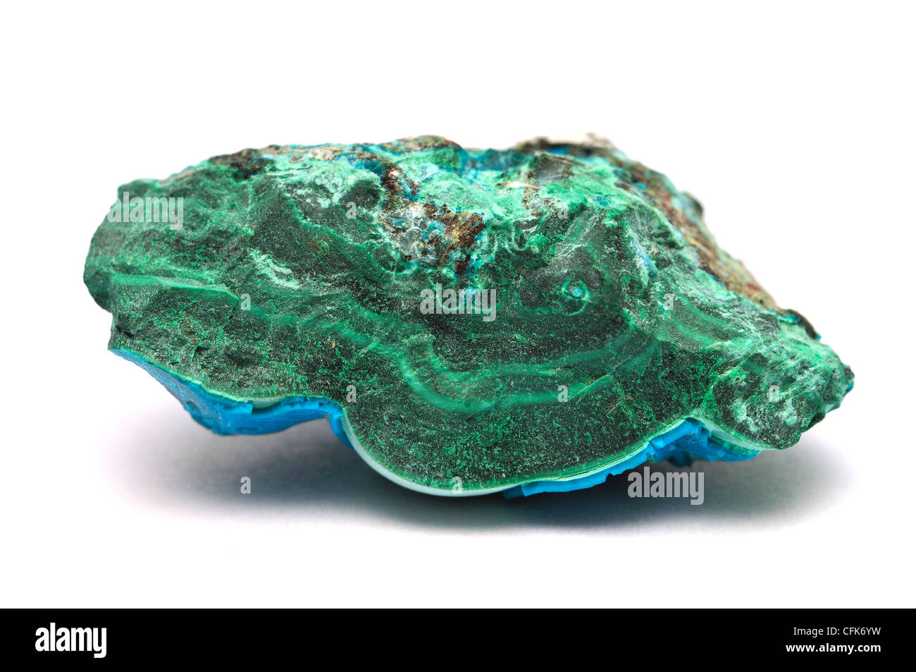 Malachite (copper carbonate hydroxide) from Katanga, Congo Stock Photo ...