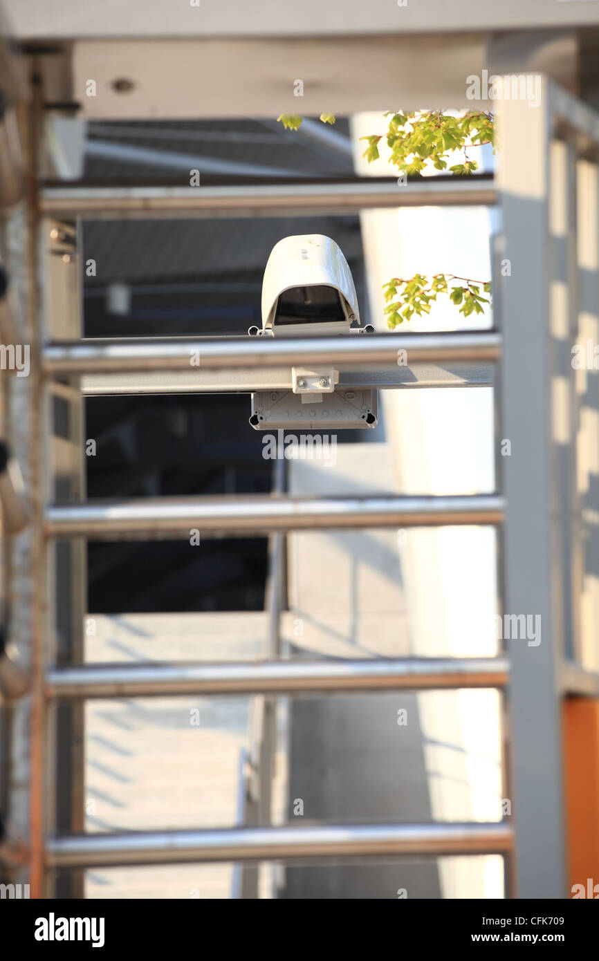 security turnstile and video camera Stock Photo - Alamy