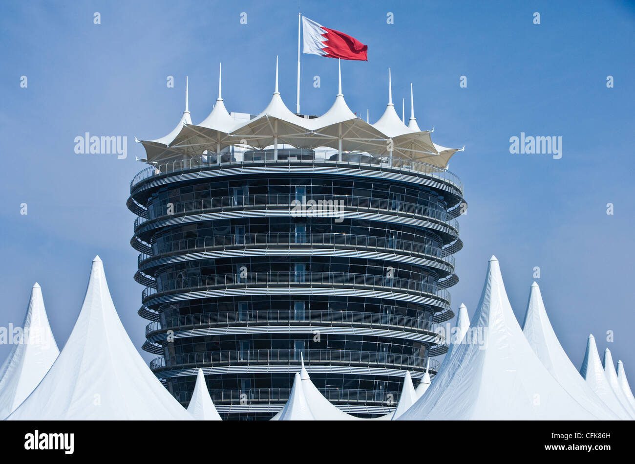 Bahrain, central desertic area, the International Circuit of Bahrain ...