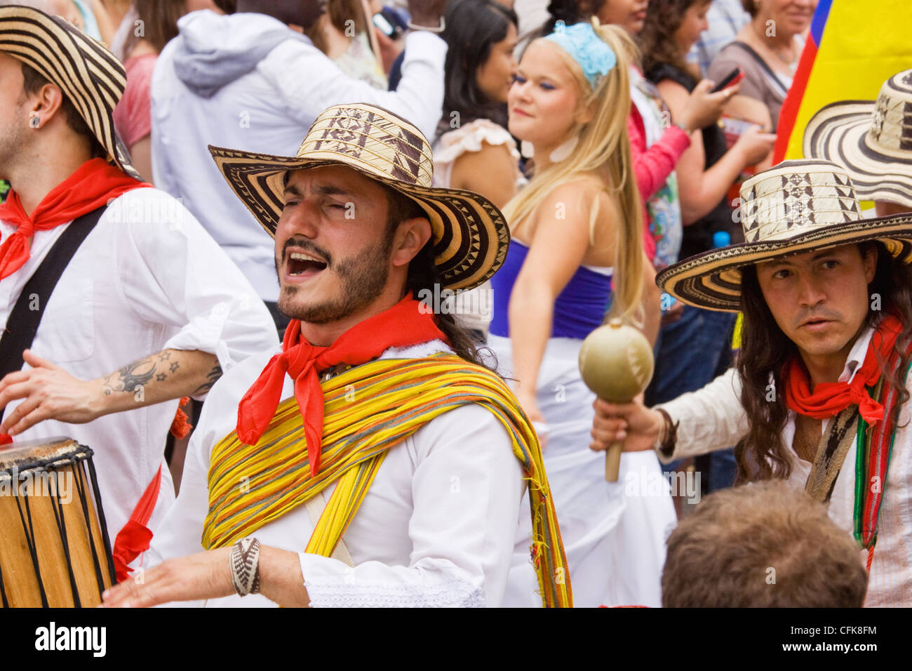 Colombian musicians participating in the annual St Pauls “Afrikan ...