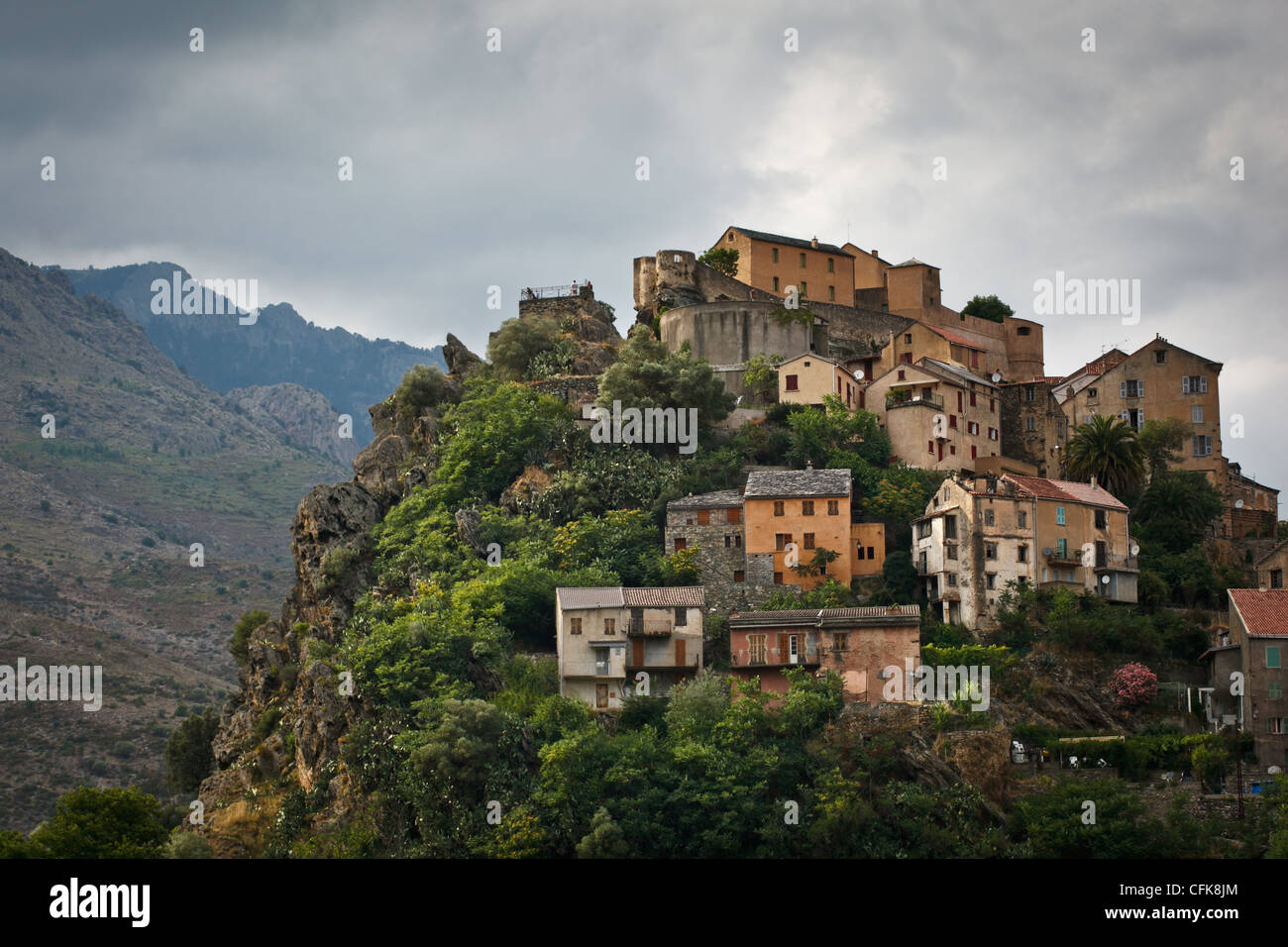 View of Corte, Corsica, France Stock Photo - Alamy