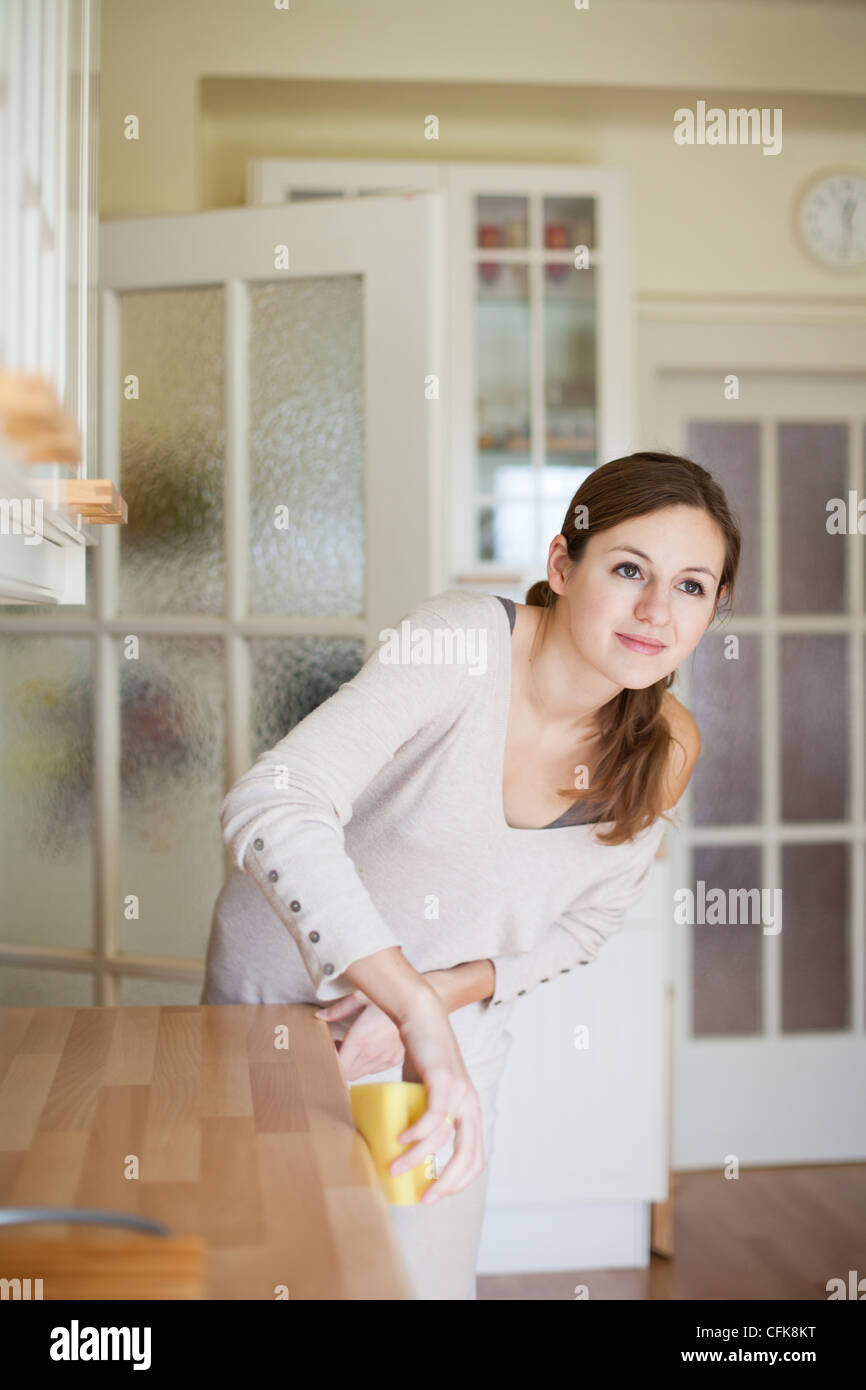 Woman Tidy House Happy Relaxed High Resolution Stock Photography and ...