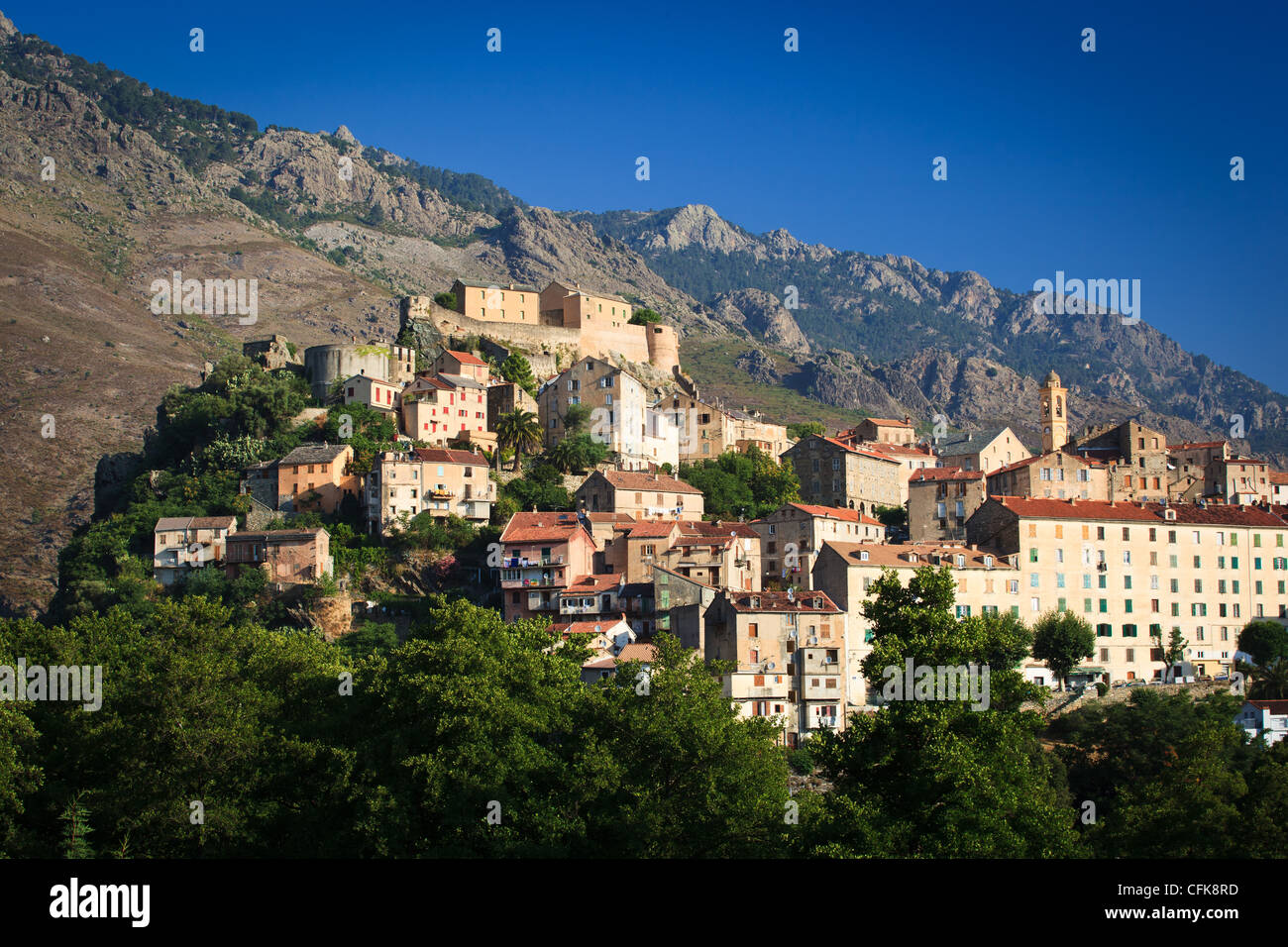 View of Corte, Corsica, France Stock Photo - Alamy