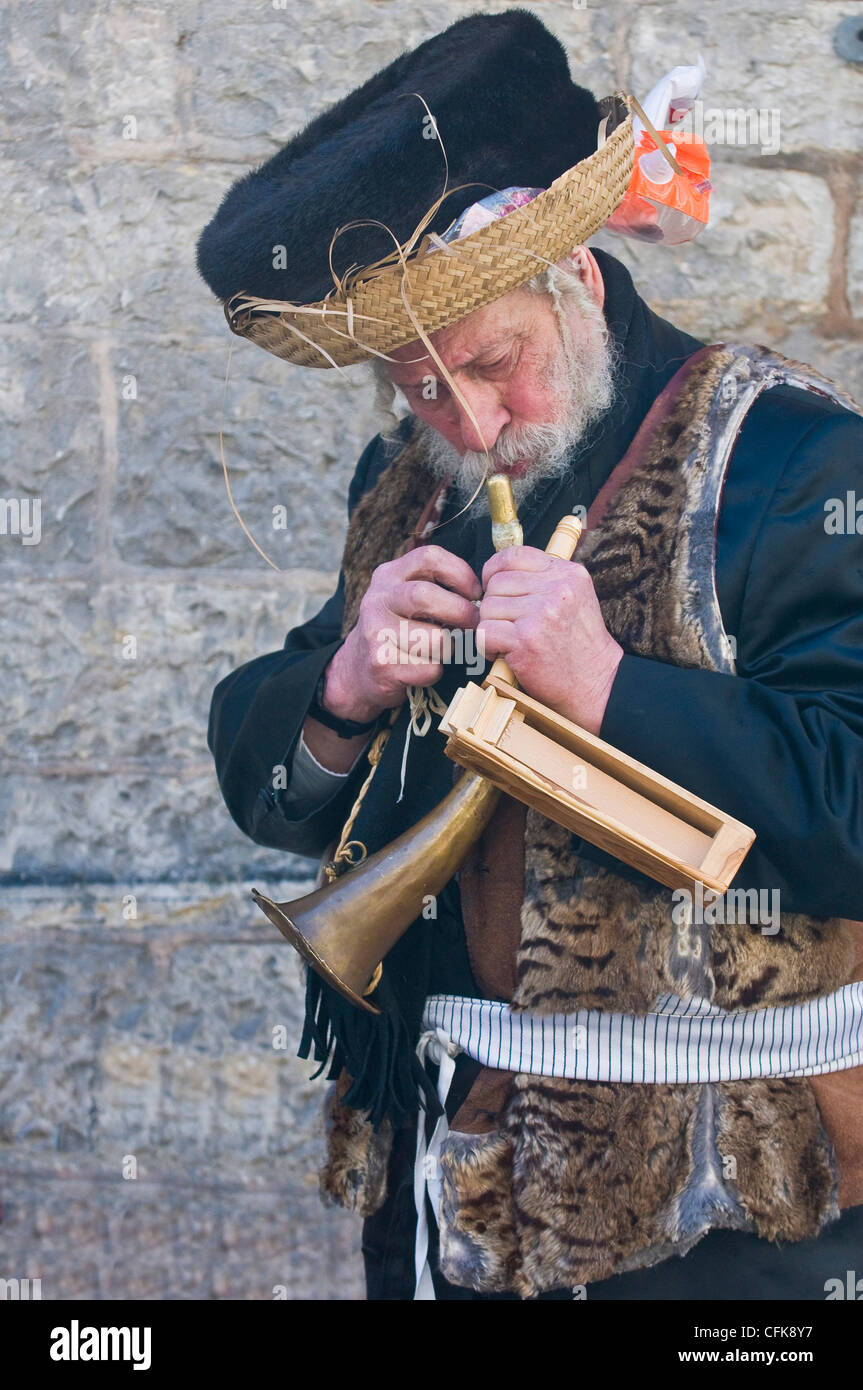 Ultra Orthodox man during Purim in Mea Shearim Jerusalem Stock Photo ...