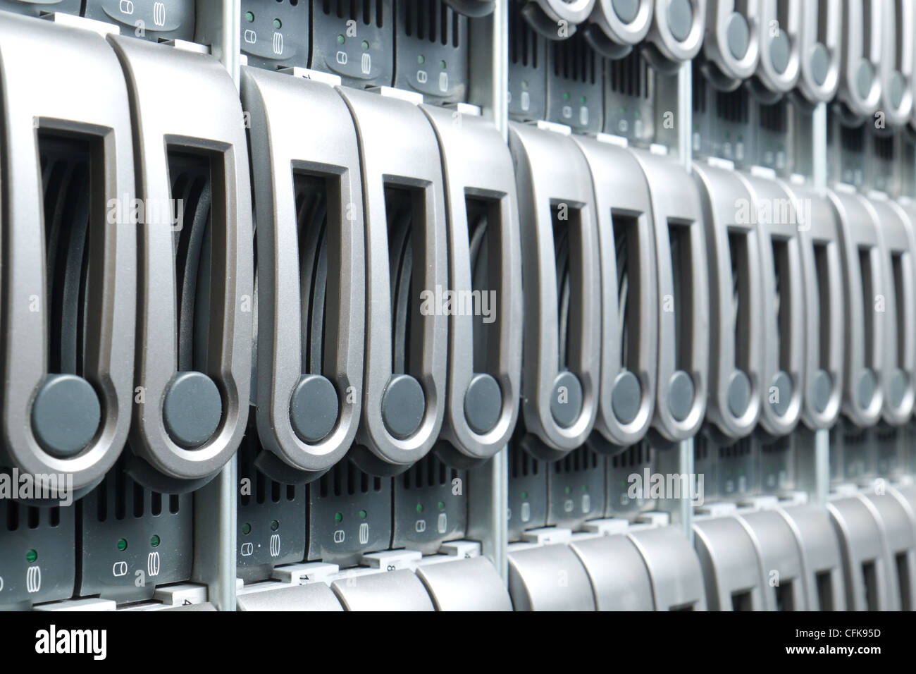 detail of data center with hard drives Stock Photo - Alamy