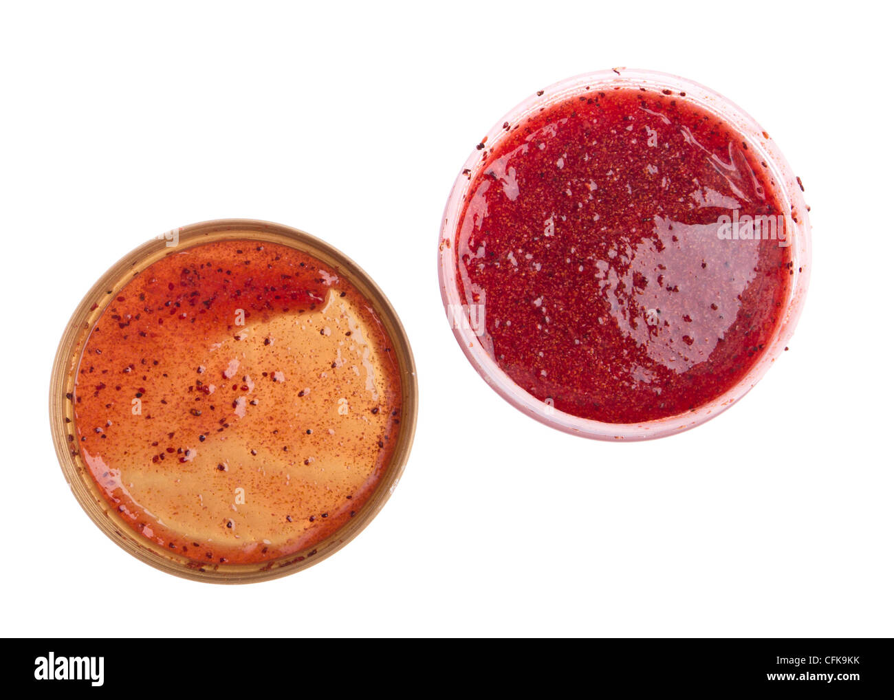 body scrub isolated on white background Stock Photo - Alamy