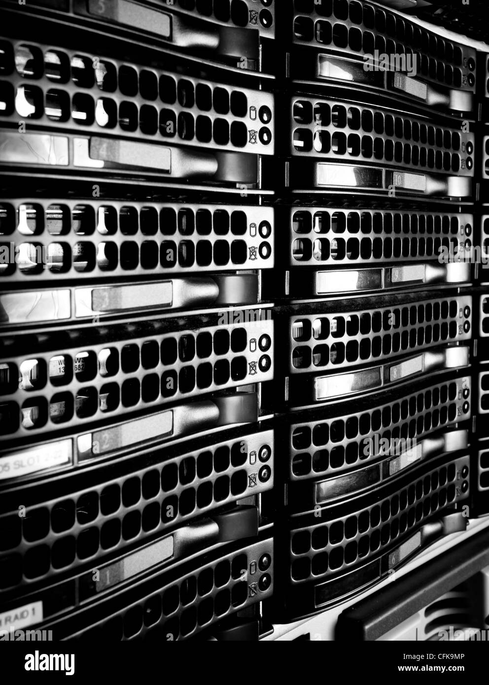 Data center with hard drives Stock Photo - Alamy