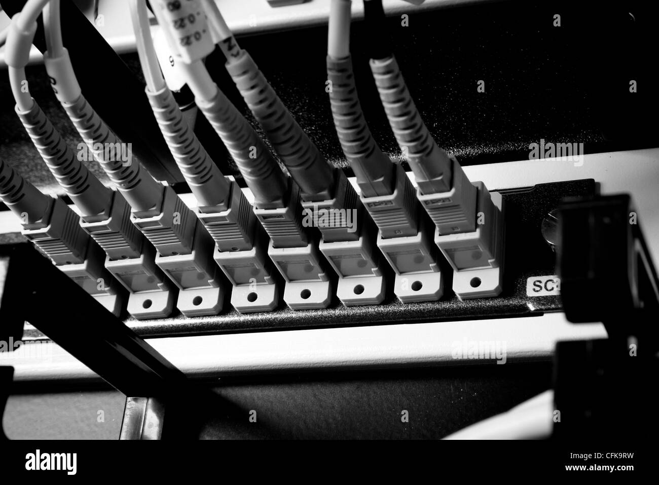 optic fiber hub as part of internet infrastructure Stock Photo - Alamy