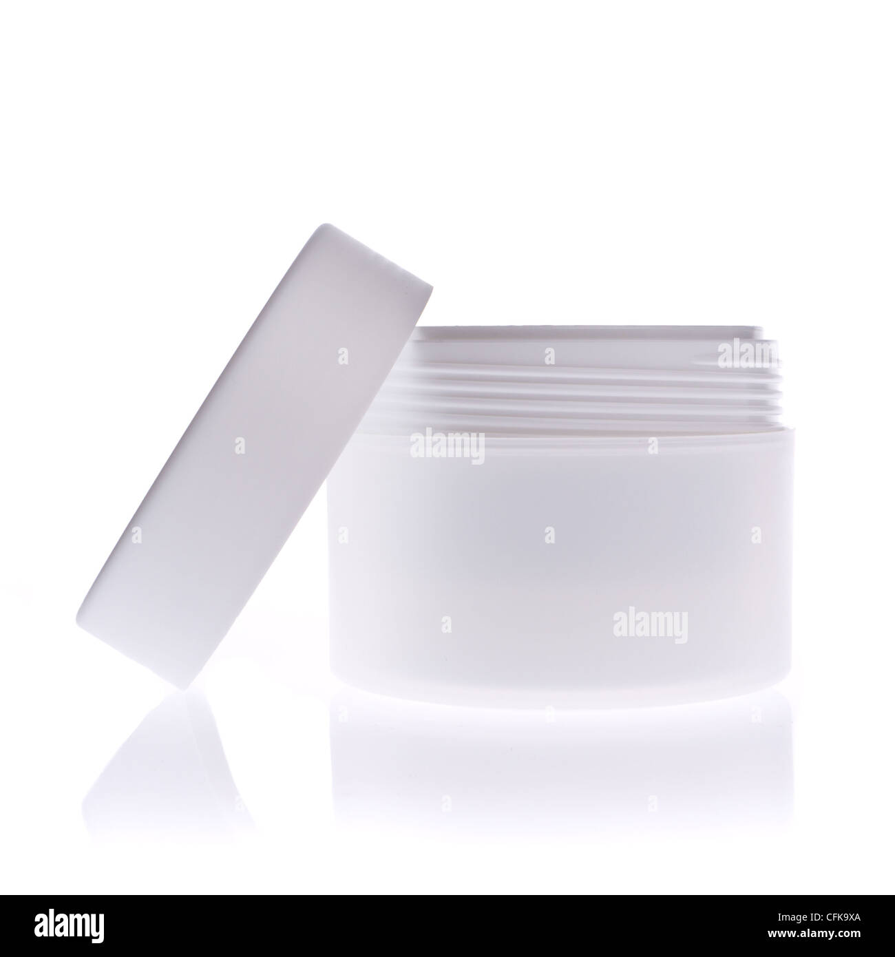 cosmetic cream in container isolated on white background Stock Photo ...