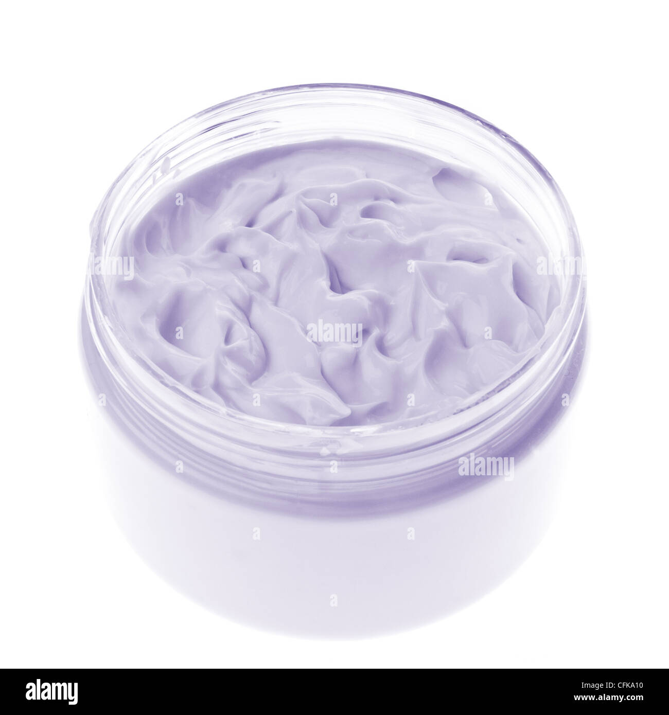 cosmetic cream in container isolated on white background Stock Photo ...