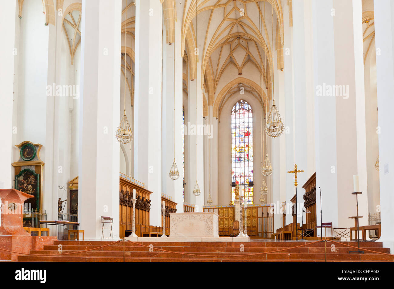 Interior of the Frauenkirche ("Dom zu Unserer Lieben Frau", "Cathedral ...
