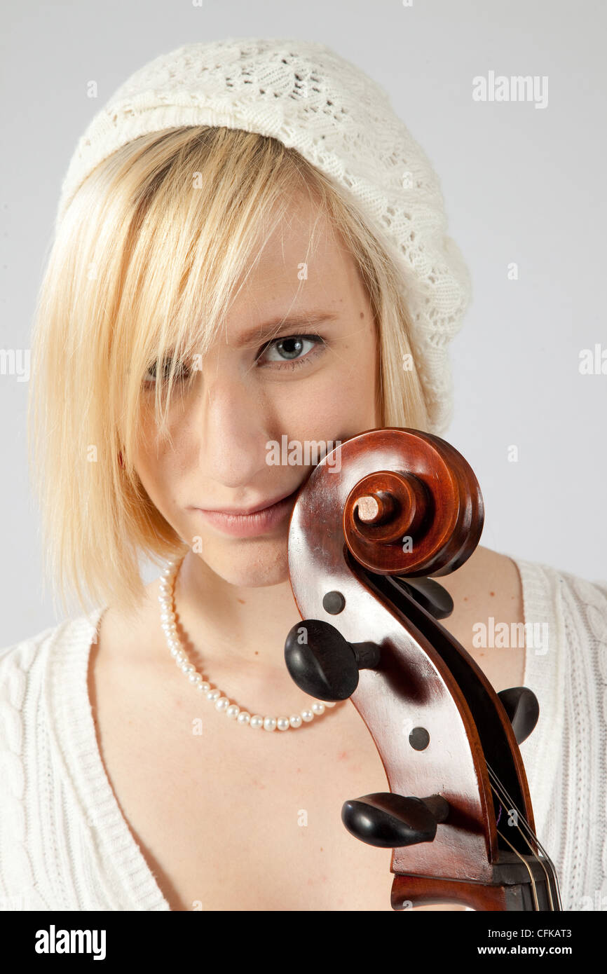 Scroll woman hi-res stock photography and images - Alamy