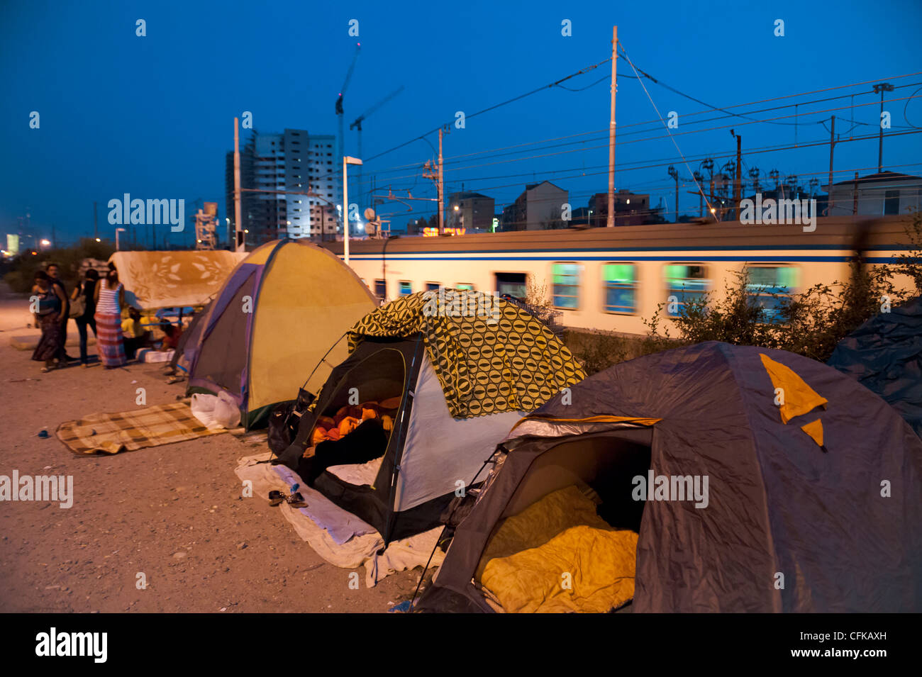 Homeless camp hi-res stock photography and images - Alamy