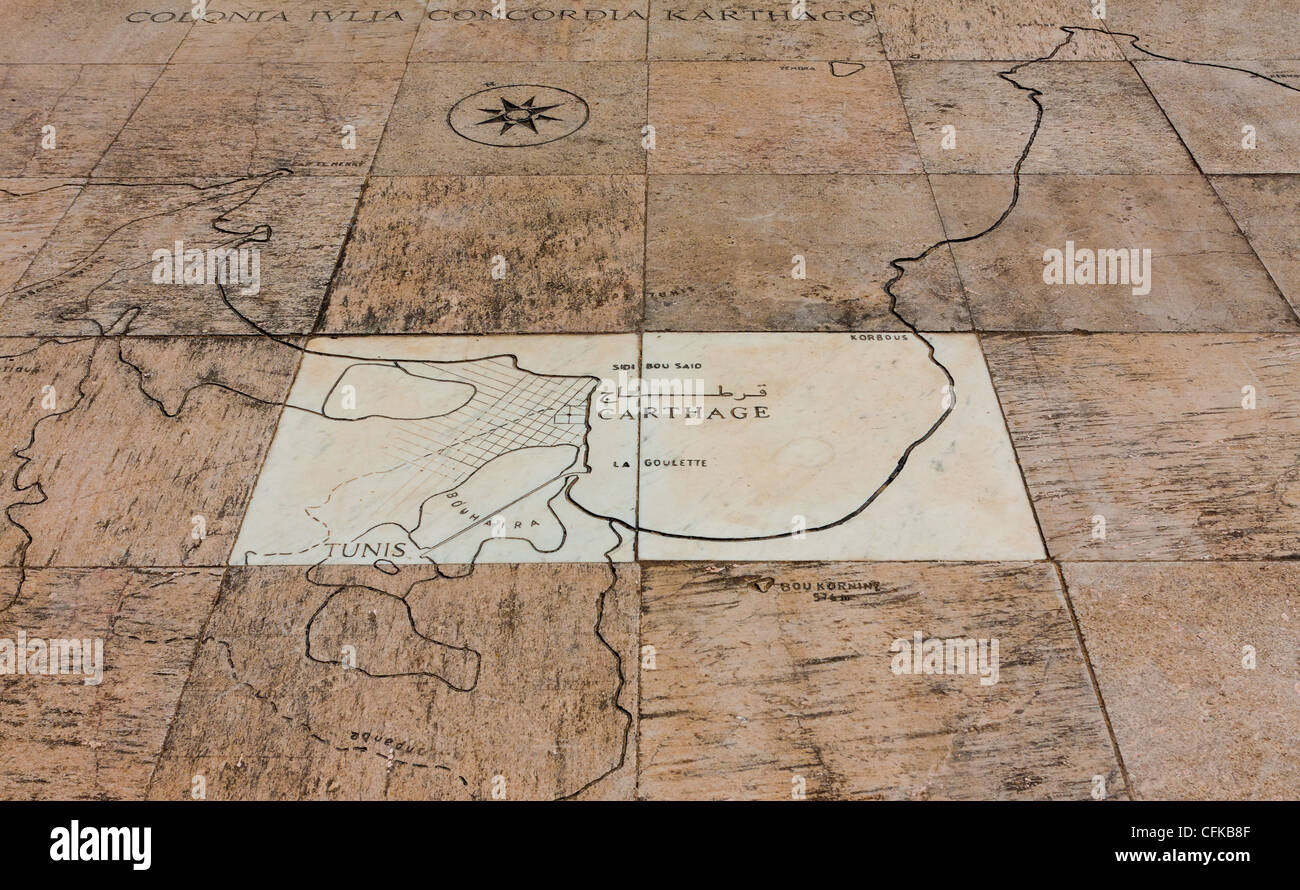Carthage map hi-res stock photography and images - Alamy