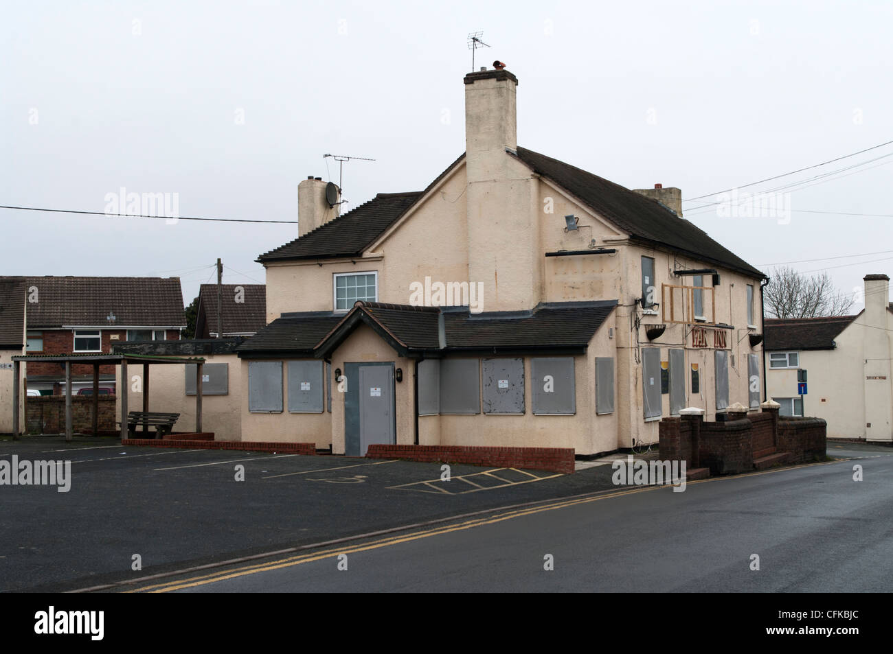 closed public house pub boarded up unlikely to re-open Stock Photo - Alamy