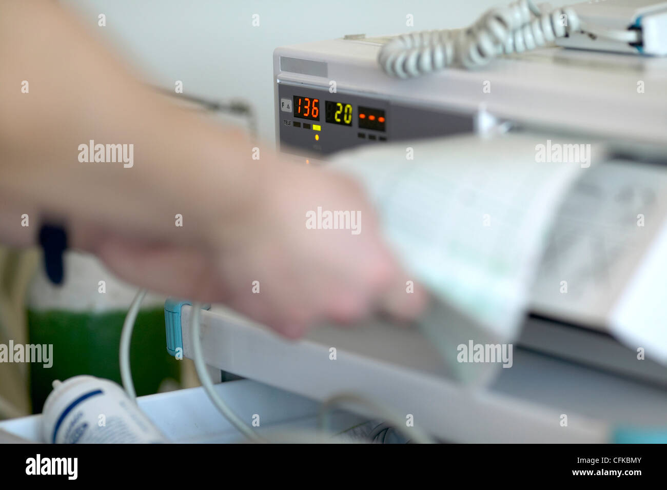 Machine used to Measure Labor Contractions Stock Photo - Alamy
