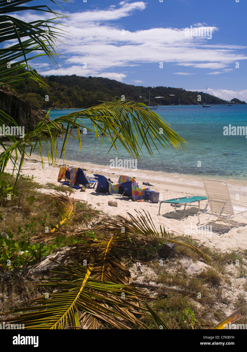 View of Hansen Bay, East End, St. John's, US Virgin Islands, with ...