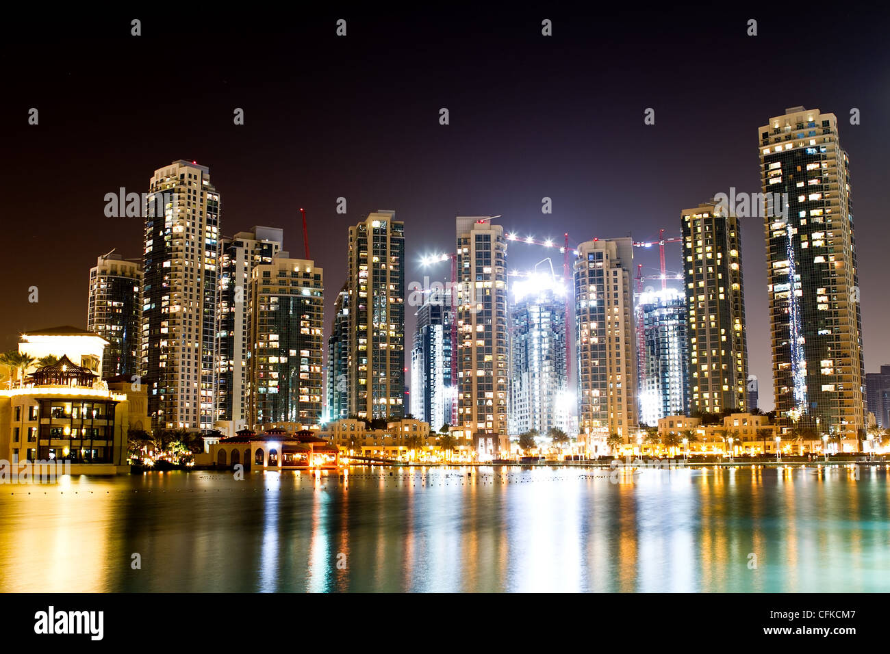 dubai at night Stock Photo - Alamy