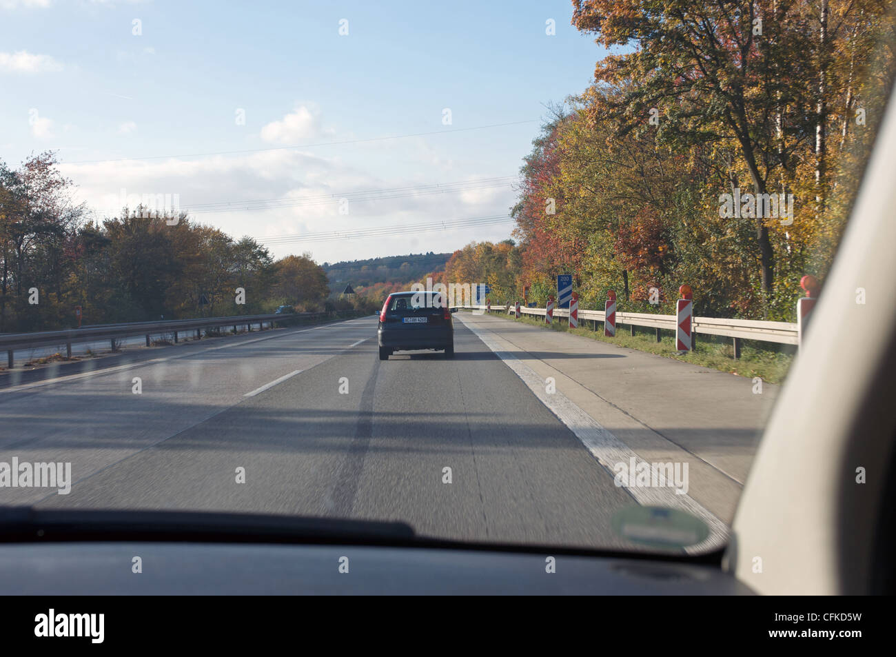 German autobahn (motorway Stock Photo - Alamy