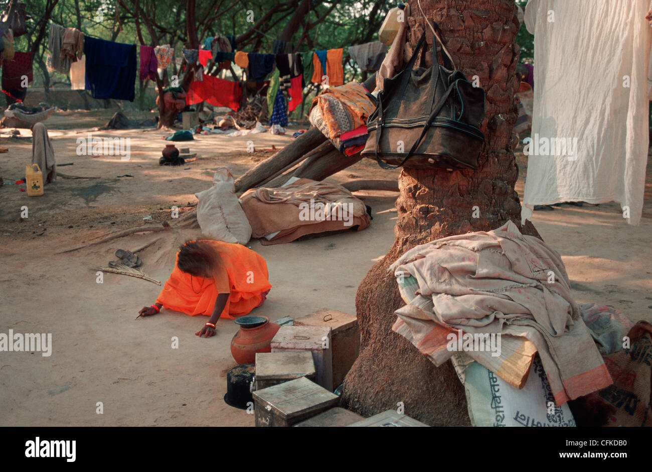 Tribal woman in trance ( India Stock Photo - Alamy