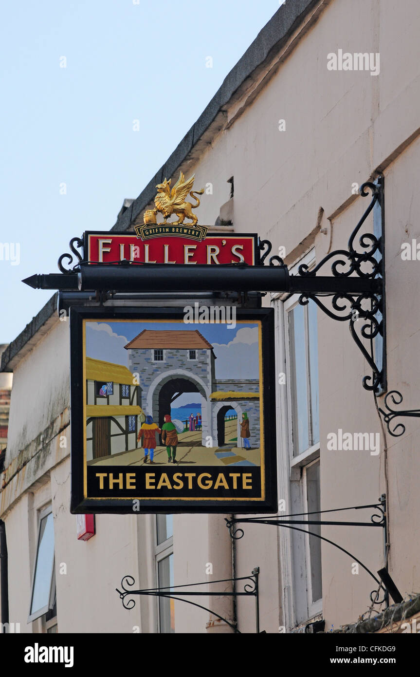 Sign for The Eastgate Public House Chichester Stock Photo - Alamy