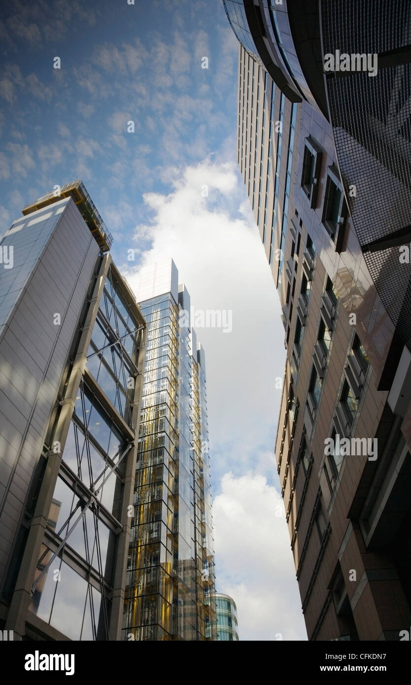 Abstract detail of London Wall buildings, London, UK Stock Photo - Alamy