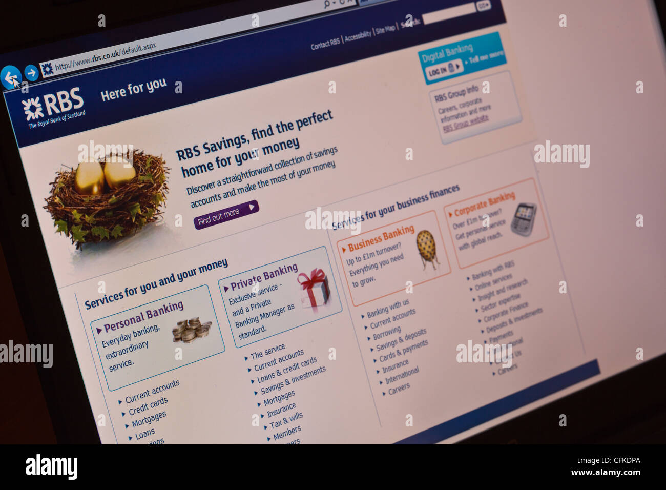 Rbs web site hi-res stock photography and images - Alamy