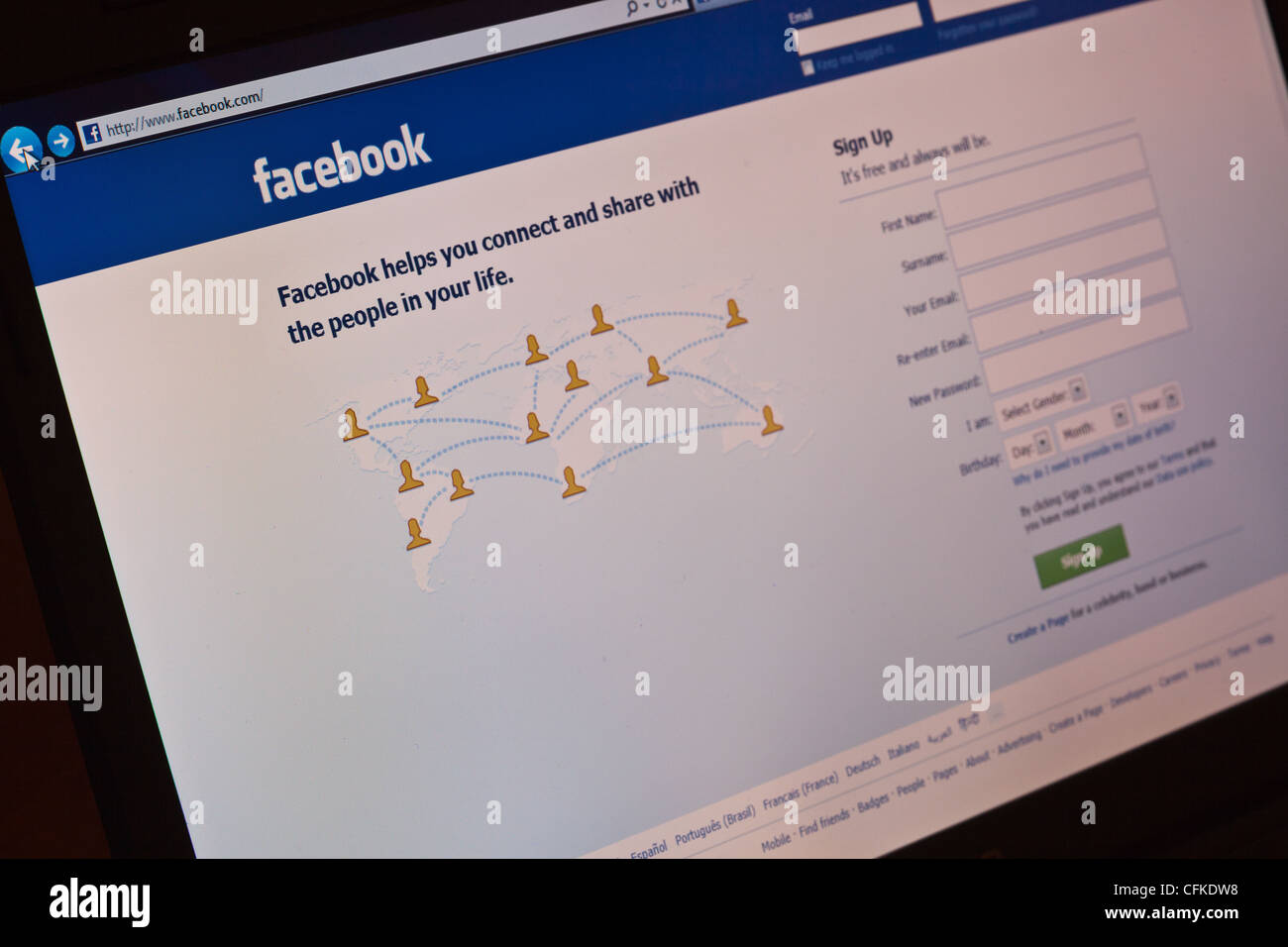 Facebookdotcom hi-res stock photography and images - Alamy
