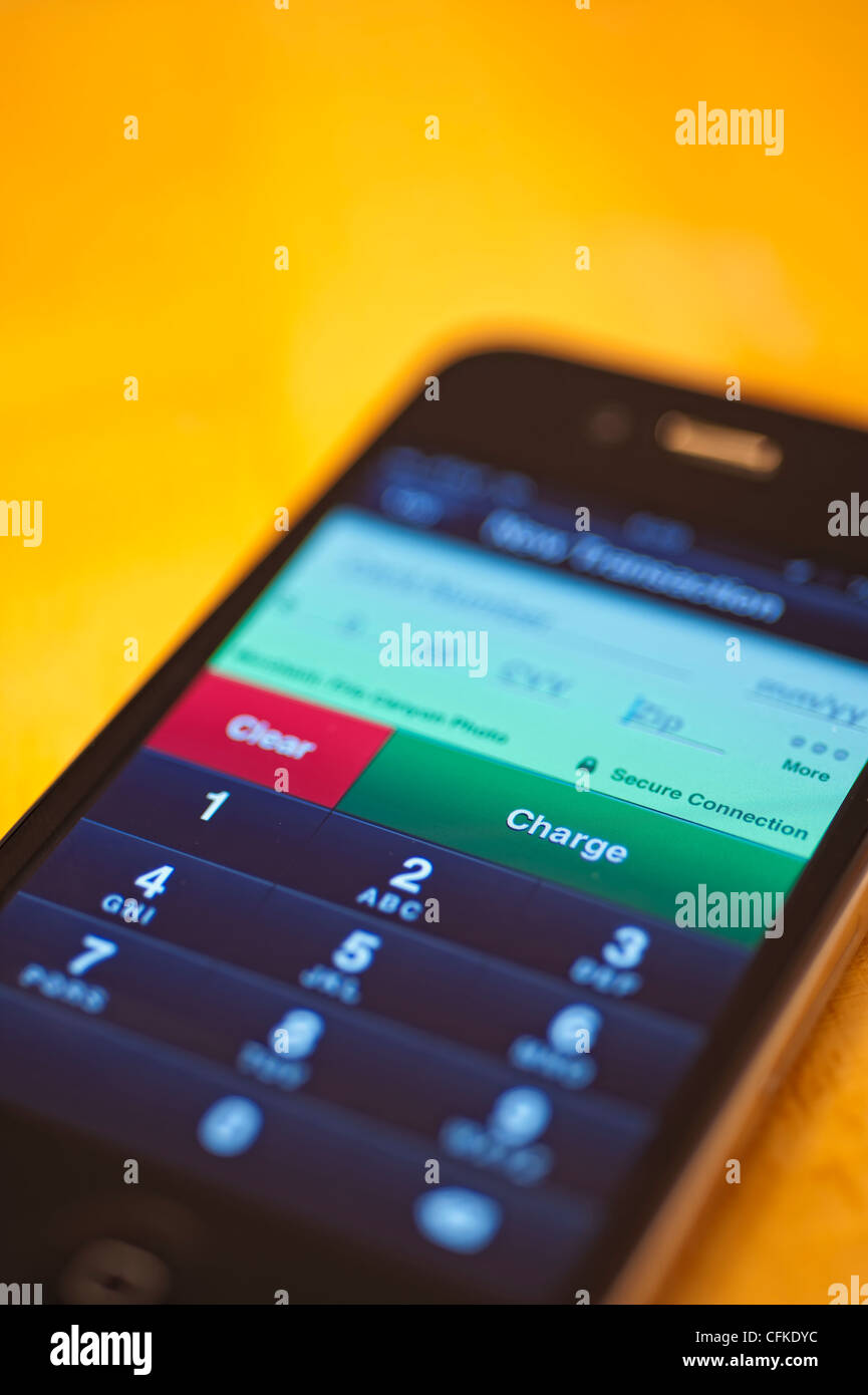 Mobile payment processing hi-res stock photography and images - Alamy