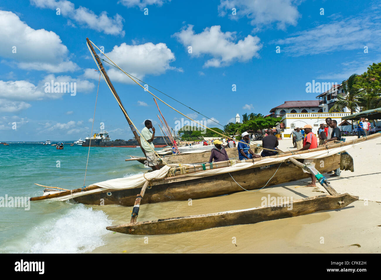Double outrigger sail boat hi-res stock photography and images - Alamy