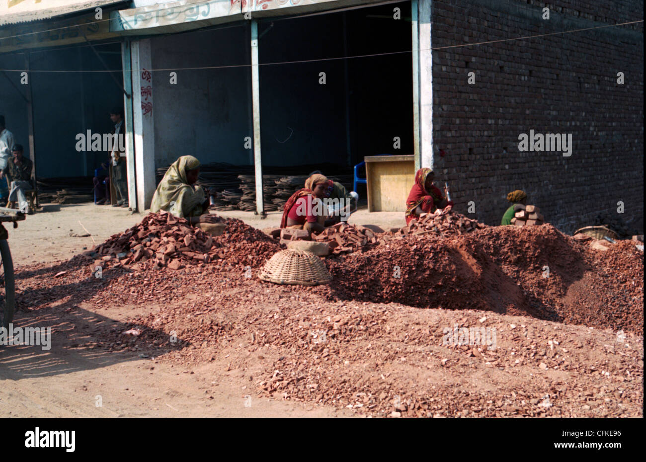 Women working in a street outside Dhaka Stock Photo - Alamy