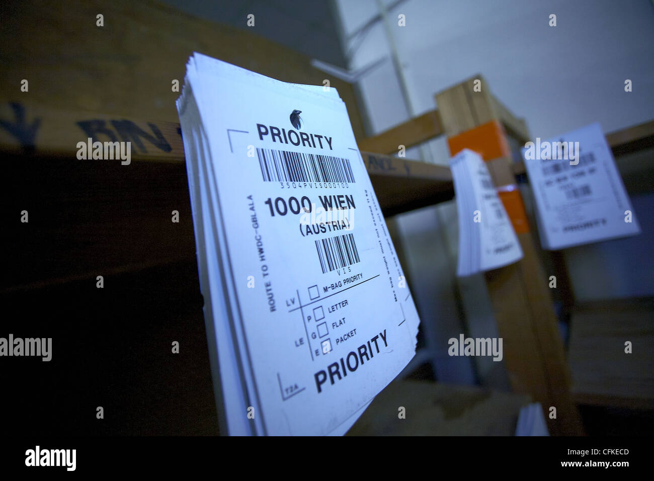 Priority Mail Label High Resolution Stock Photography and Images - Alamy