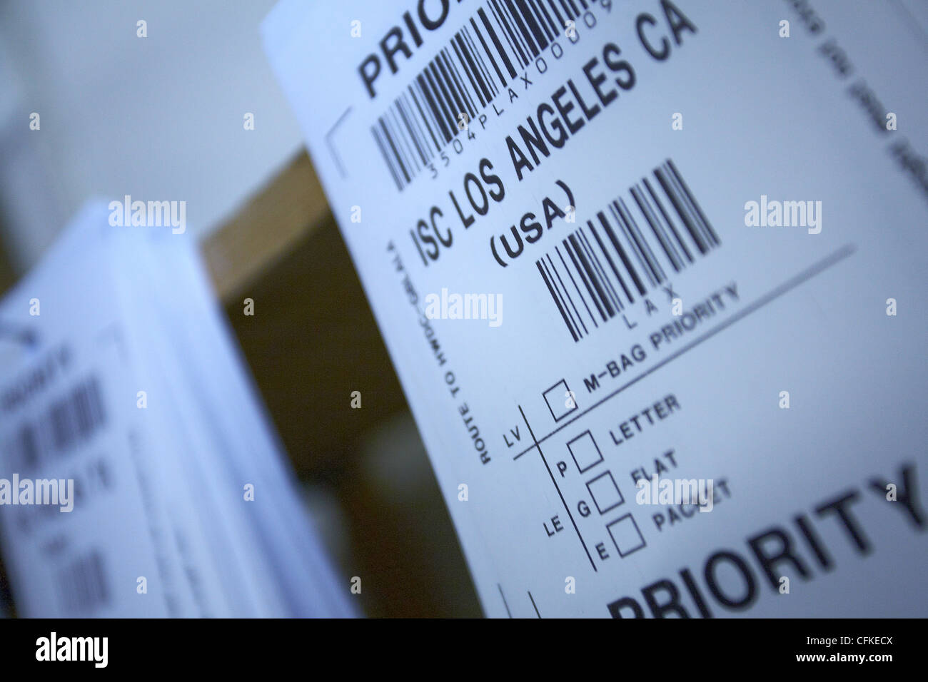 Priority Mail Label High Resolution Stock Photography and Images - Alamy