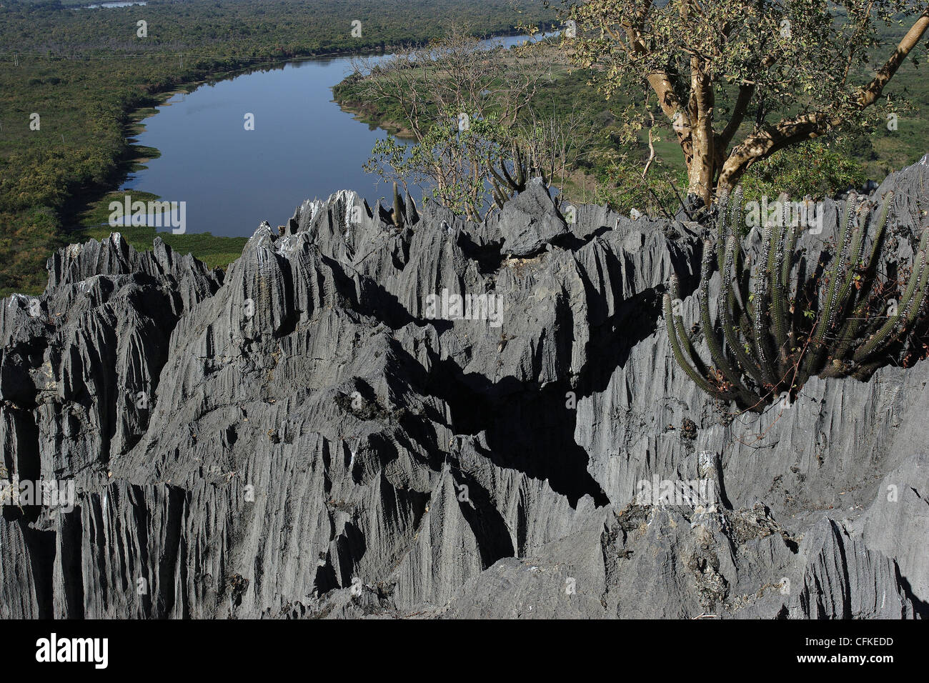 Rochedo da Lapa and Sao Francisco river - the profile of the Mount of ...