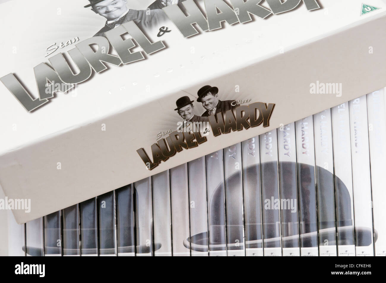 Laurel and Hardy Complete Series DVD box set Stock Photo - Alamy