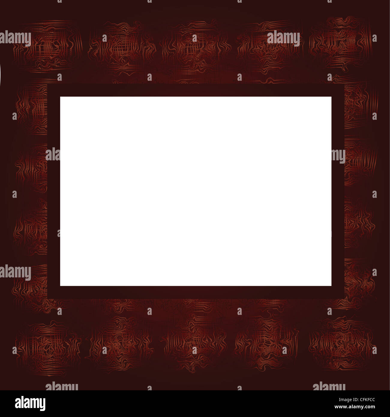 Brown frame, vector, illustration Stock Photo - Alamy