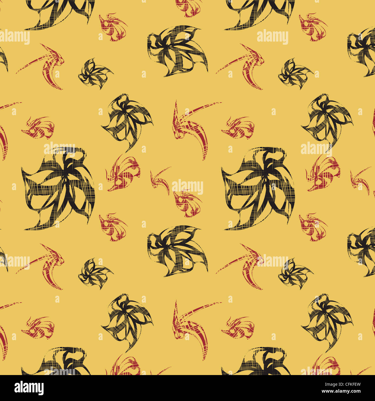 Beige seamless background with abstract elements, vector, illustration ...