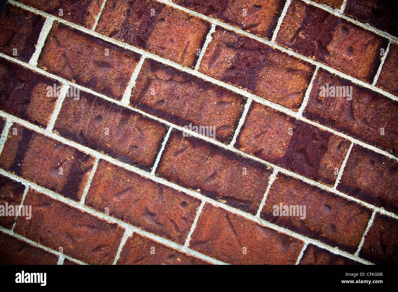 Close up of a red brick wall Stock Photo - Alamy