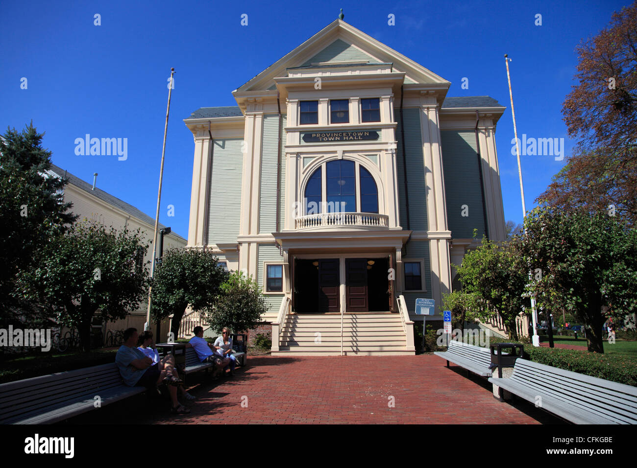 Town Hall, Provincetown, Cape Cod, Massachusetts, New England, USA ...